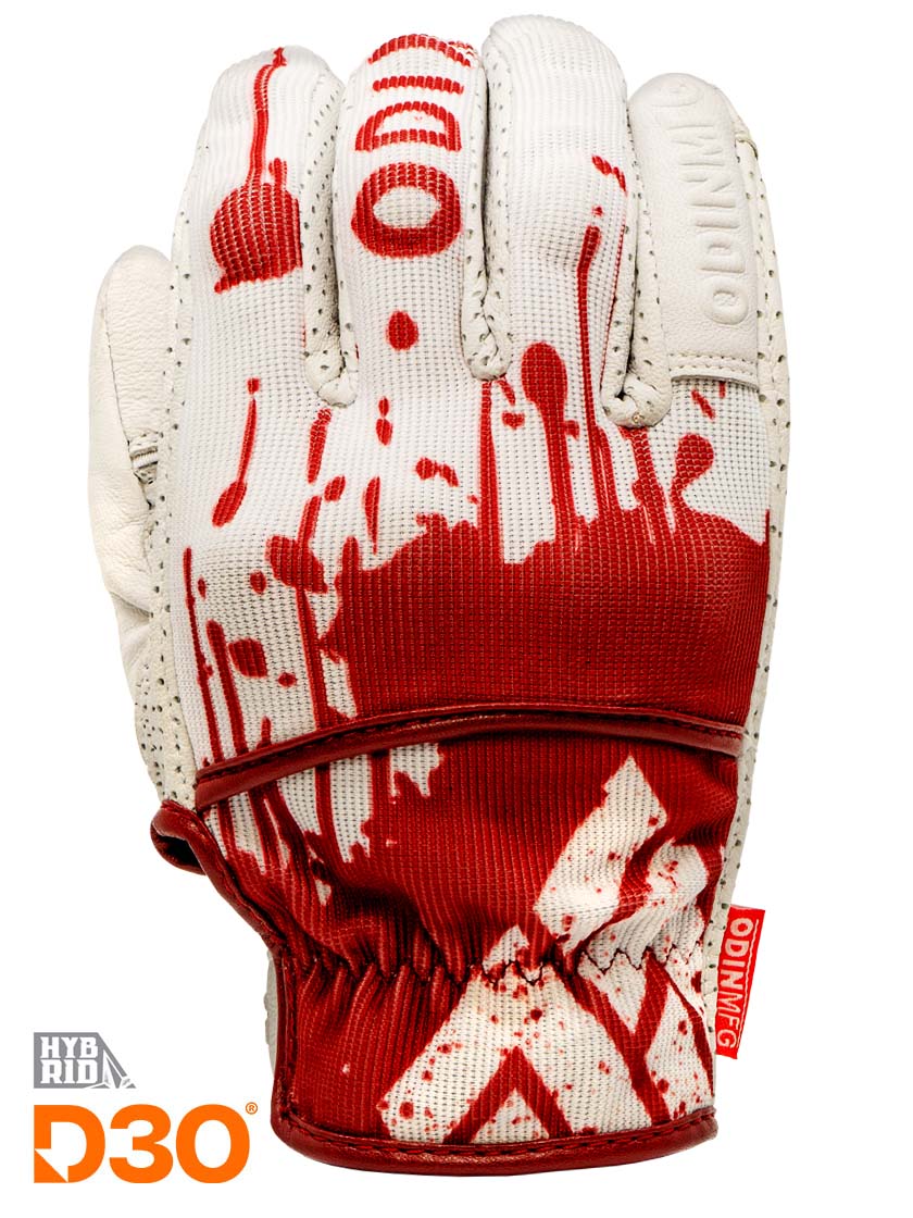 D3O Heavy Hitters Motorcycle Gloves - Bloodbath – Odin Mfg