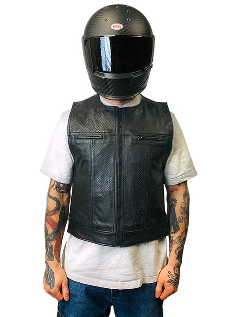 Odin Mfg Motorcycle Vests | Leather, Cordura & Denim